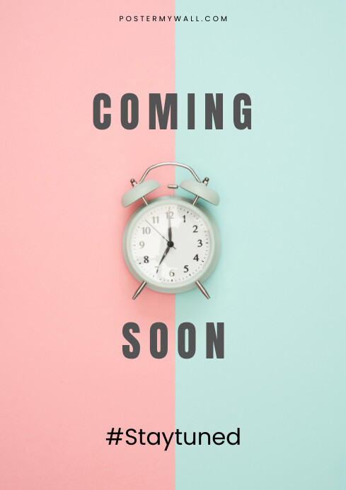 Pink Joyful Coming Soon A4 Template | PosterMyWall