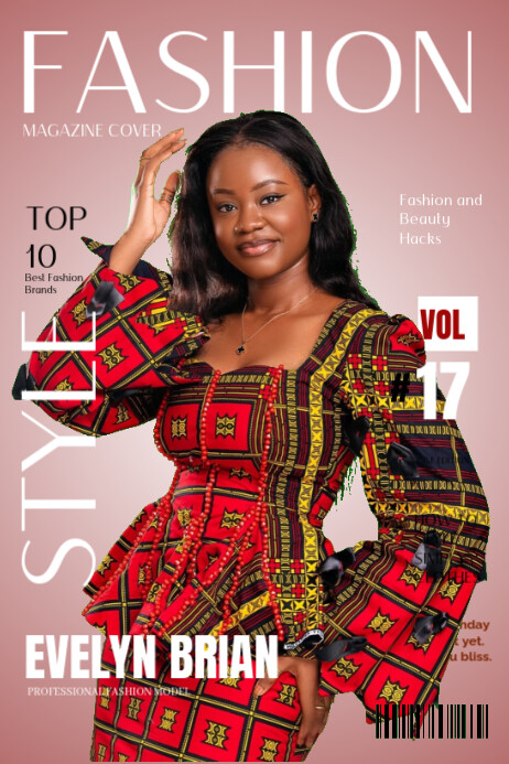 Copy of Pink Joyful Fashion Magazine Model Poster | PosterMyWall