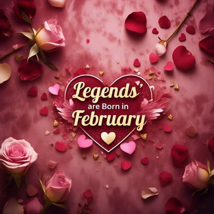 Copy of Pink Joyful February Birthday Design Instagram Post | PosterMyWall
