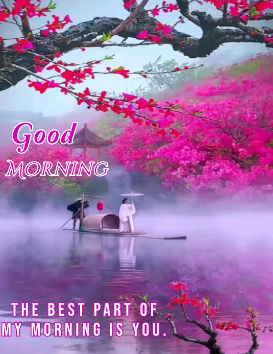 Pink Joyful Good Morning Flyer (us Letter) Template | PosterMyWall