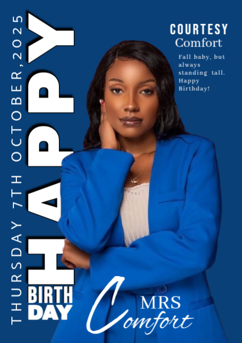 Pink Joyful Happy Birthday A4 Template | PosterMyWall