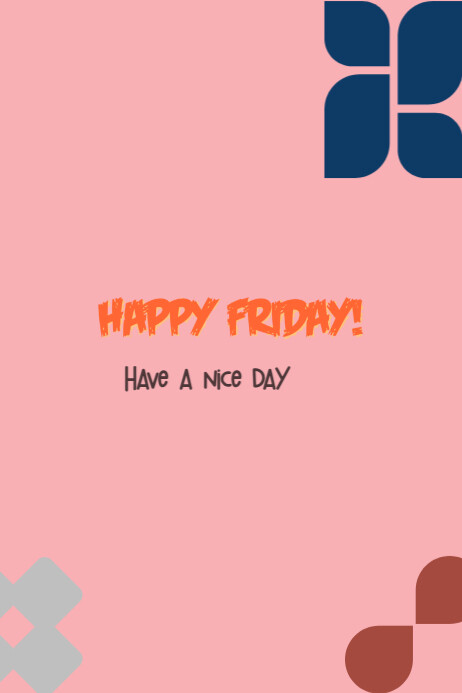 Pink Joyful Happy Friday! Poster Template | PosterMyWall