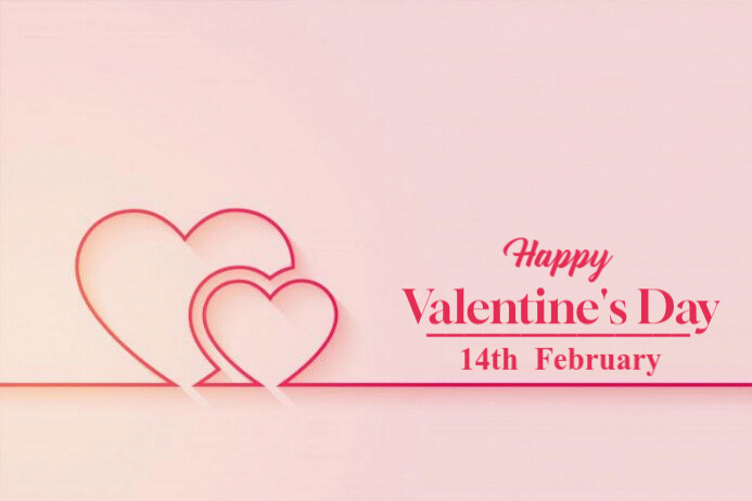 Pink Joyful Happy Valentine's Day Poster Template | PosterMyWall