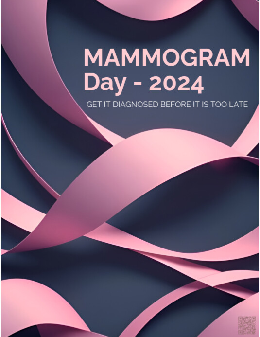 Plantilla de Pink Joyful Mammogram Day Flyer (US Letter) | PosterMyWall