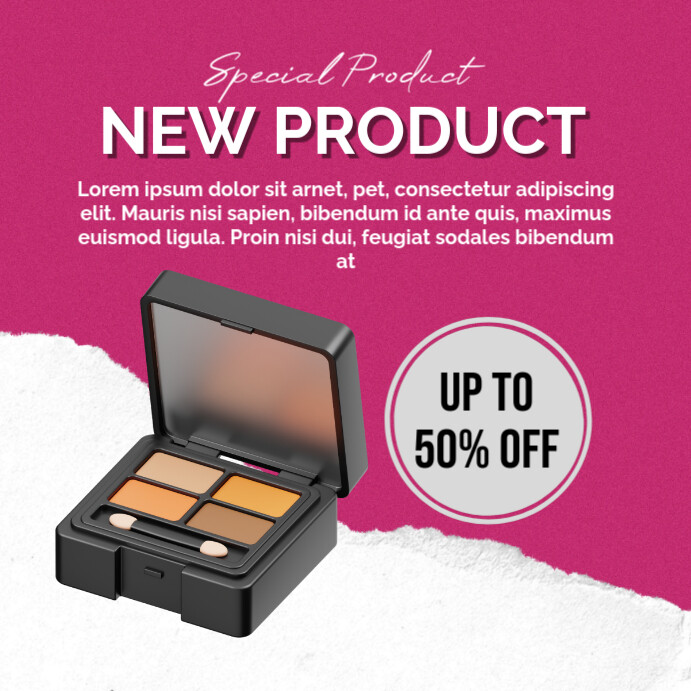 Pink Joyful New Item Launch Instagram Post Template | PosterMyWall