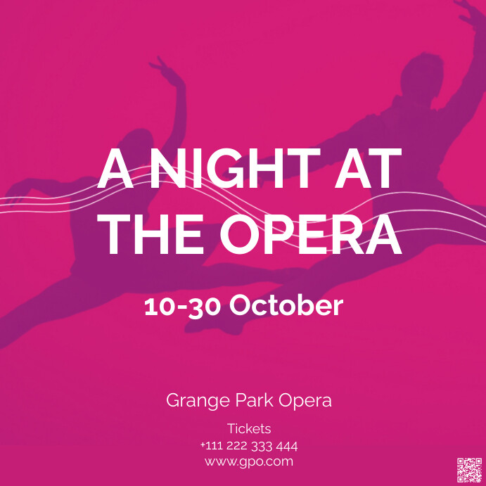 Plantilla de Pink Joyful Opera Instagram Post | PosterMyWall