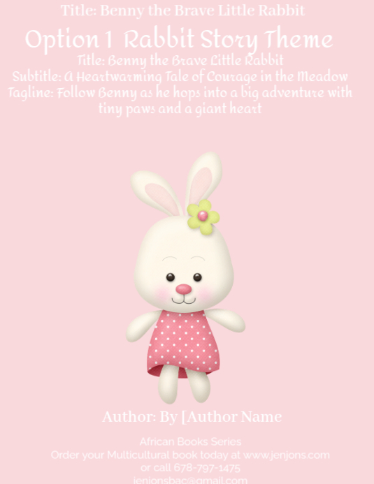 Pink Joyful Option 1 Rabbit Story Theme Flyer (us Letter) Template ...