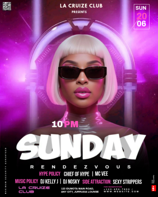 Pink Joyful Party Instagram Portrait Template | PosterMyWall