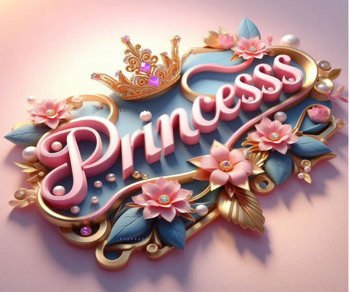 Copy of Pink Joyful Princess Medium Rectangle | PosterMyWall