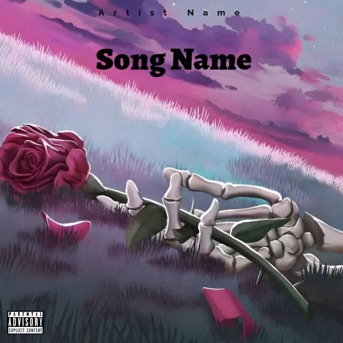 Pink Joyful Song Album Cover Template | PosterMyWall