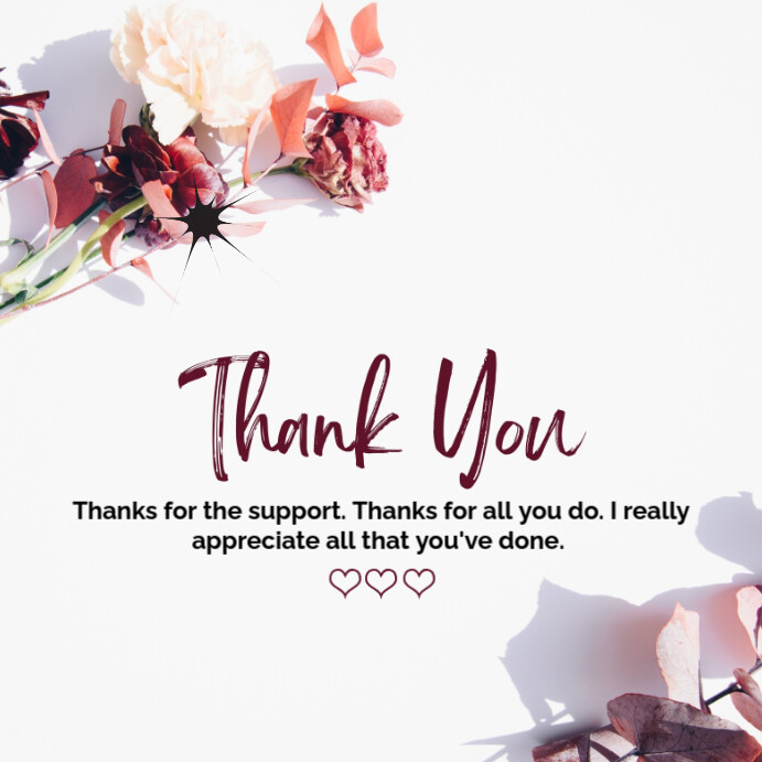 Pink Joyful Thank You Instagram Post Template | PosterMyWall