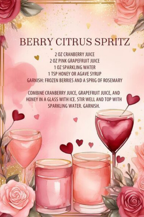 Pink Joyful Valentine Dinner Party Poster Template | PosterMyWall