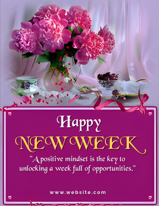 Plantilla de Pink Joyful White And Pink Background Pastel Happy New ...