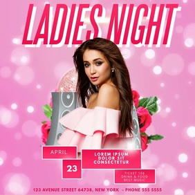 Ladies Pink Party Night Flyer Template | PosterMyWall