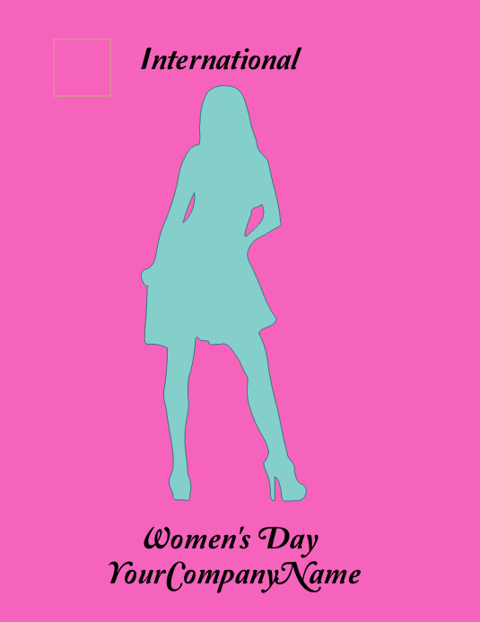 Copy of Pink lady design - international women's day | PosterMyWall