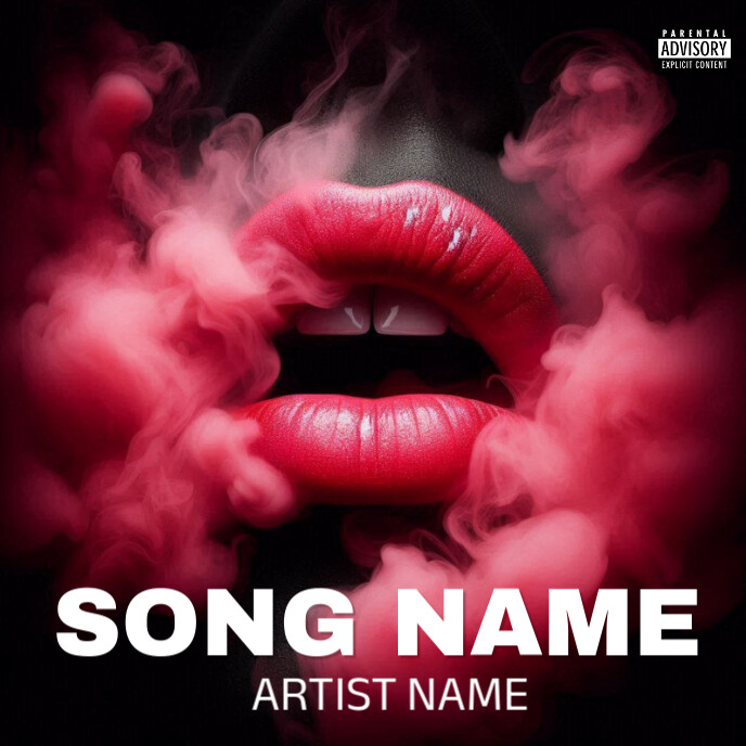 Copy of Pink Lips Song Mixtape Album Cover Art Album Cover | PosterMyWall