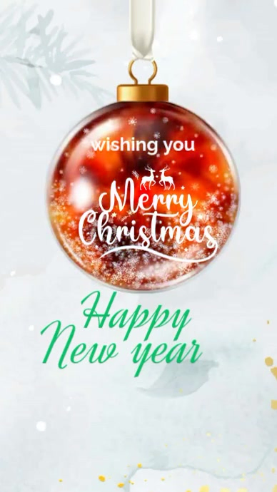 Pink List-based Merry Christmas And New Year Youtube Short Template ...