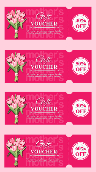 Pink List-based Mother's Day Gift Voucher Instagram Story Template ...