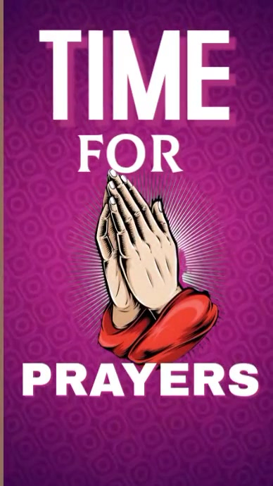 Pink List-based Time For Prayer Youtube Short Template | PosterMyWall