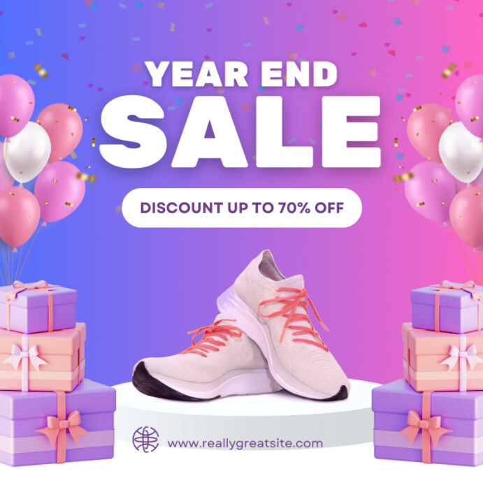 Pink List-based Year End Sales Instagram Post Template | PosterMyWall