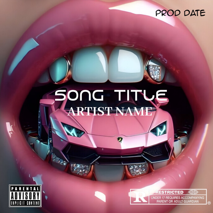 Pink Maximalist Album Cover Album Cover Template | PosterMyWall