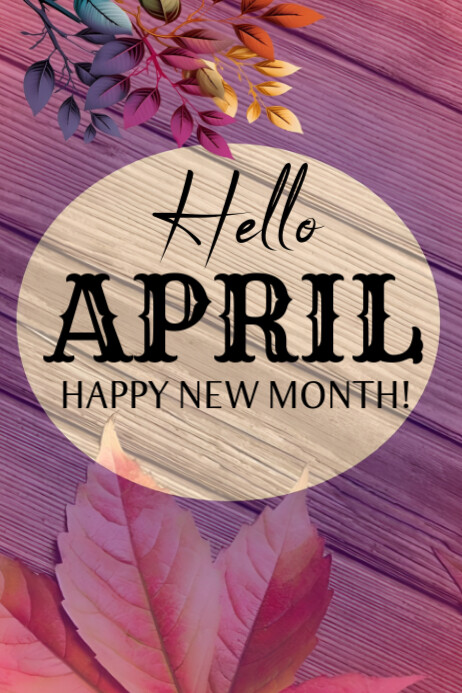 Pink Maximalist April Greetings Poster Template | PosterMyWall