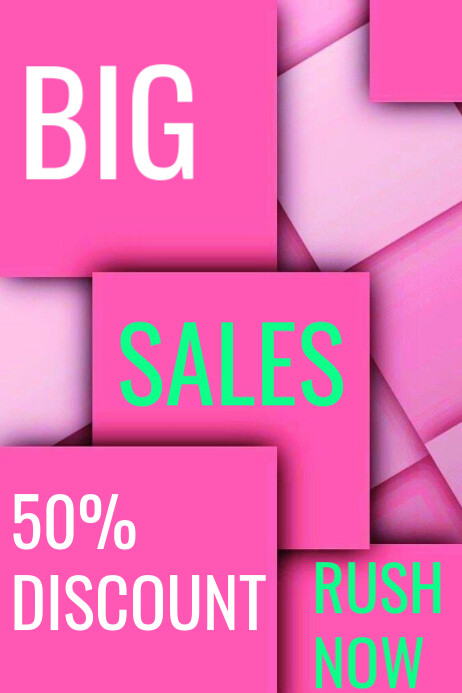 Copy of Pink Maximalist Big Sale Poster | PosterMyWall