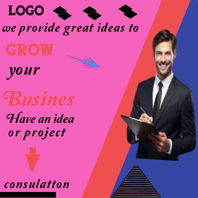 Modèle Pink Maximalist Business Agency Pos Logo | PosterMyWall