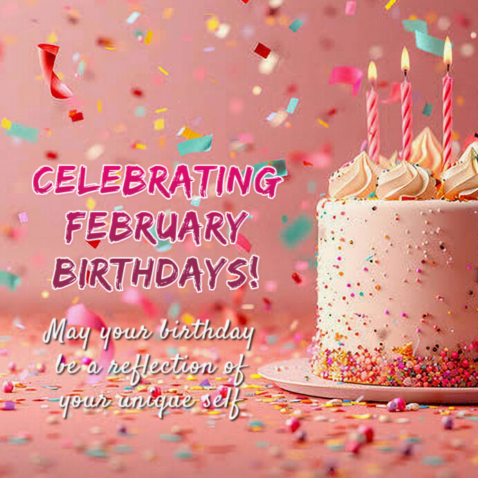 Copy of Pink Maximalist Celebrating February Birthdays Instagram Post ...