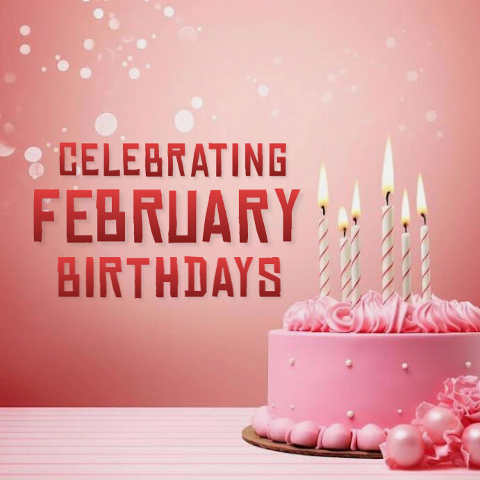 Copy of Pink Maximalist Celebration February Birthdays Instagram Post ...