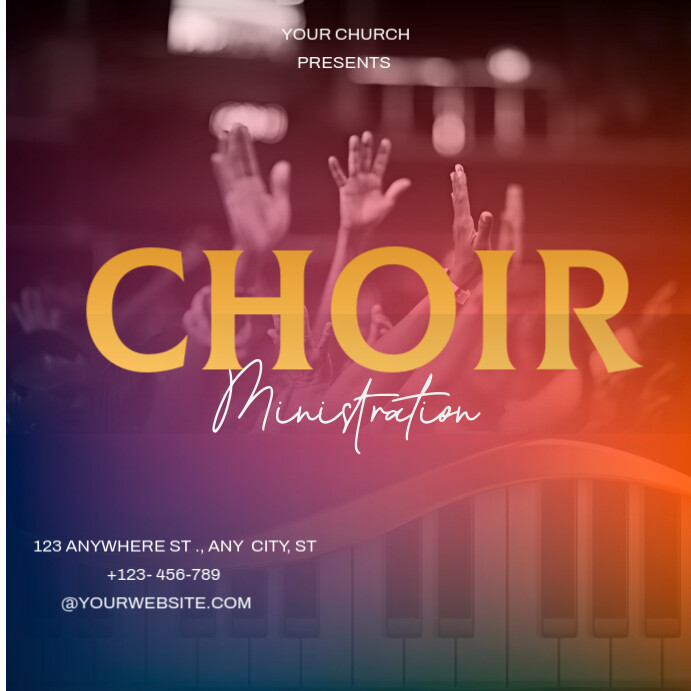 Copy of Pink Maximalist Choir Ministration Instagram Post | PosterMyWall