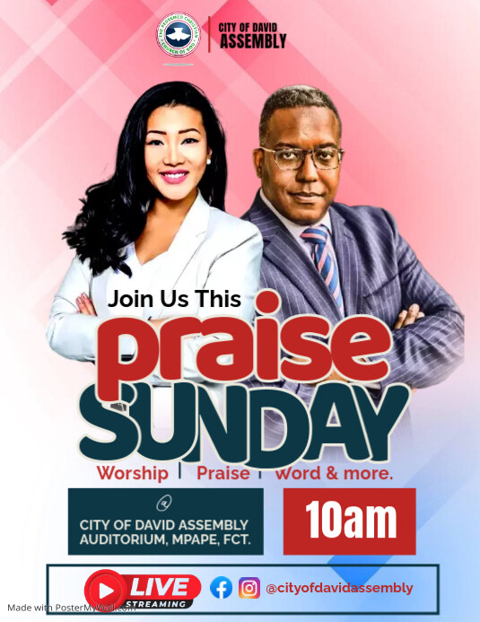 Pink Maximalist Church Flyer (us Letter) Template | PosterMyWall