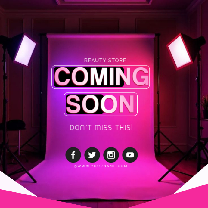 Pink Maximalist Coming Soon Instagram Post Template | PosterMyWall