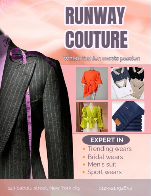 Copy of Pink Maximalist Couture Flyer (us Letter) | PosterMyWall