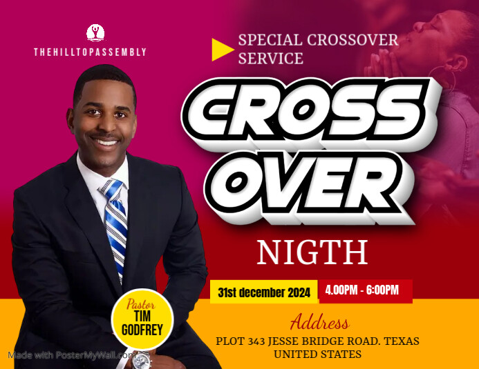 Copy of Pink Maximalist Cross Over Night Flyer (us Letter) | PosterMyWall