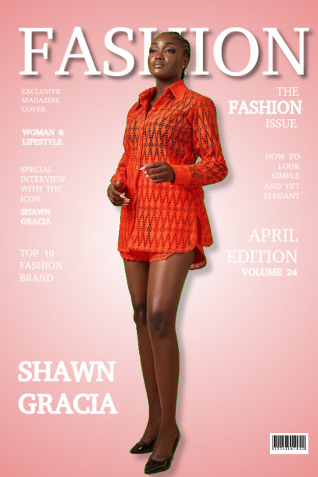 Copy of Pink Maximalist Fashion Magazine Cover Poster | PosterMyWall
