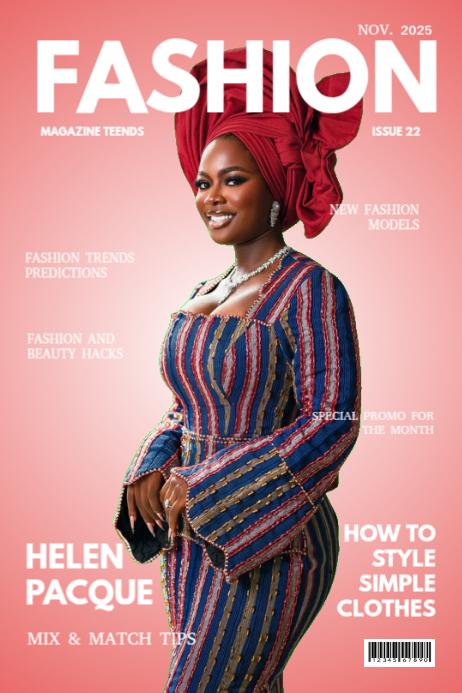 Copy of Pink Maximalist Fashion Magazine Cover Poster | PosterMyWall