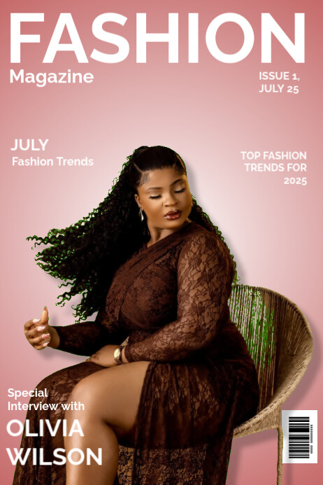 Copy of Pink Maximalist Fashion Magazine Cover Poster | PosterMyWall