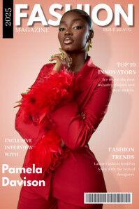 Pink Maximalist Fashion Magazine Cover 2025 Poster Template | PosterMyWall