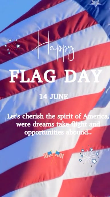 Copy of Pink Maximalist Flag Day Template Tiktok Vid | PosterMyWall
