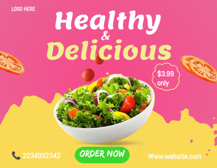 Copy of Pink Maximalist Food Menu Flyer (us Letter) | PosterMyWall