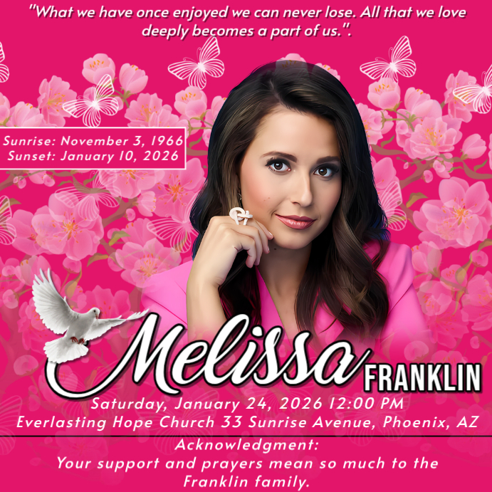 Pink Maximalist Funeral Memorial Announcement Flyer Instagram Post ...