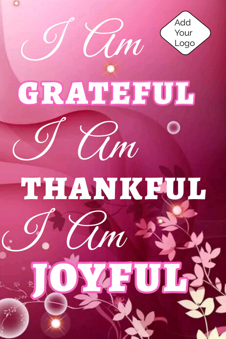 Pink Maximalist Gratitude Poster Template | PosterMyWall
