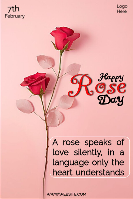 Copy of Pink Maximalist Happy Rose Poster | PosterMyWall