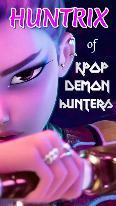 Pink Maximalist Huntrix Of Kpop Demon Hunters Instagram Story Template ...
