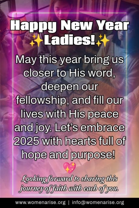 Pink Maximalist Ladies Fellowship New Year Video Card Poster Template ...