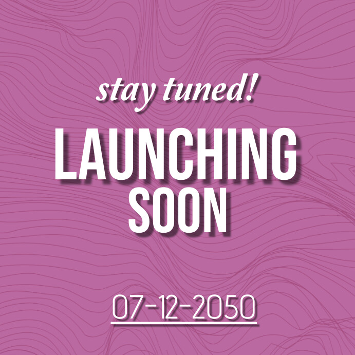 Pink Maximalist Launching Soon Template Inst | PosterMyWall