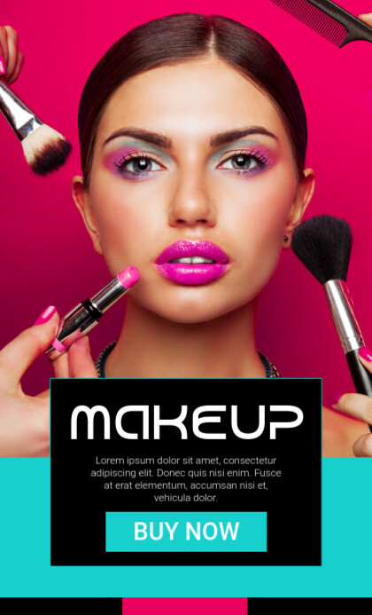 Copy of Pink Maximalist Make Up Us Legal | PosterMyWall