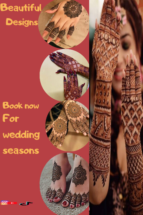 Copy of Pink Maximalist Mehndi Designs Poster | PosterMyWall