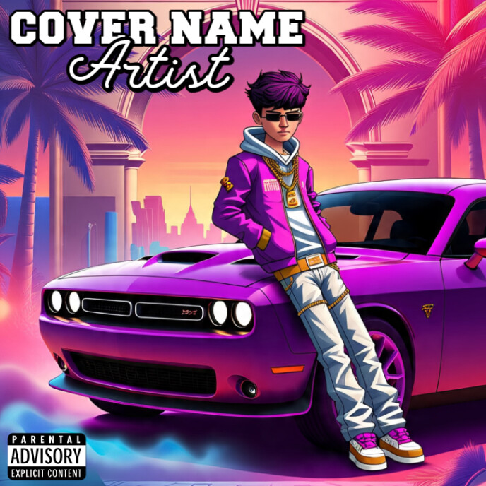 Pink Maximalist Mixtape Album Cover Templat | PosterMyWall